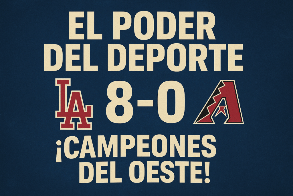 Dodgers Hoy: Victoria 8-0 sobre D-backs y 12º título en 13 años